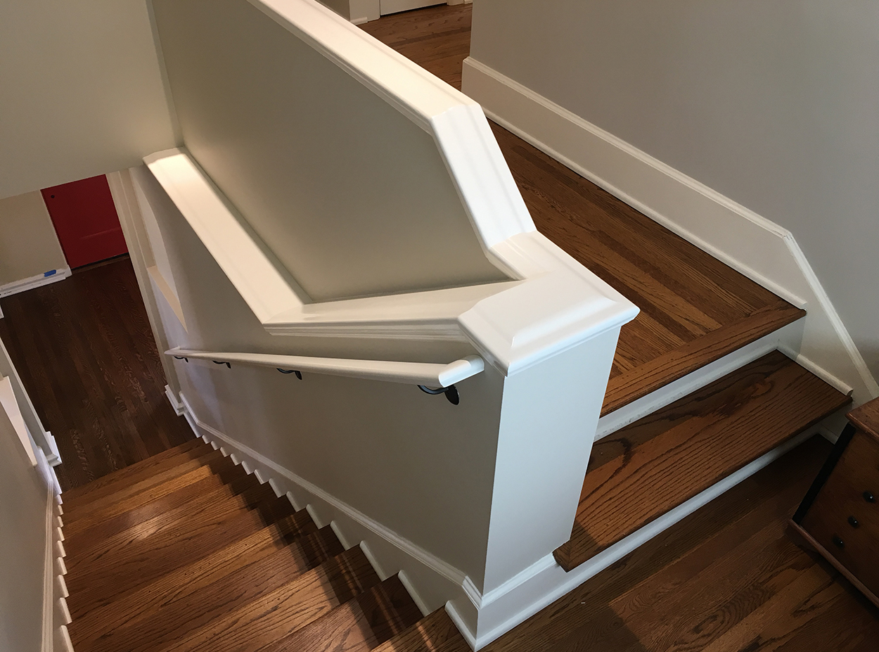Historic Home Interior Stairs & Railing Modifications - Westbrook ...